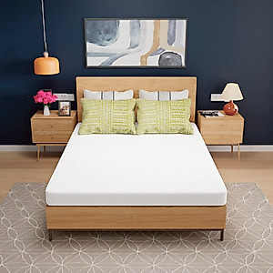 PayLessHere 5 Inch Queen Memory Foam Mattress/Cooling Gel Bamboo Charcoal Infused Mattress/Medium Firm Mattresses/CertiPUR-US Certified/Bed-in-a-Box/Pressure Relieving Queen Size,White