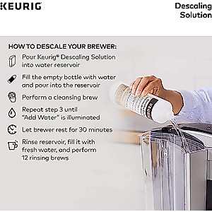 Descaling Solution for Keurig Coffee Machines with Free Direct Coffee Tea Est 2019 Sticker