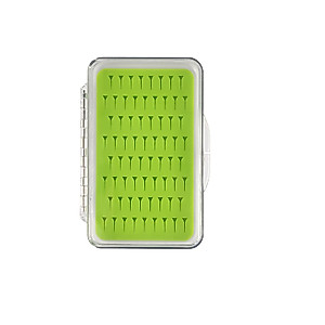 Riverruns Fly Box with Silicone insert Slim Clear Smart Pocket Hook Tackle Box Lures Flies Tool Fishing Storage for Fly Fishing (G34SB)