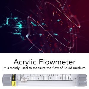 Alvinlite Flow Meter,Tube Type 1-10 GPM Flow Meter for Gas Liquid Pipeline Flowmeter Panel Type Flow Meter for Water Industrial Field