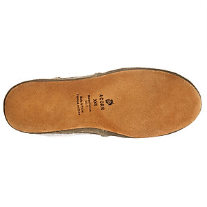 Acorn Unisex Polar Pair Ankle Fleece Slipper Sock, Ash, 9-10 US Women