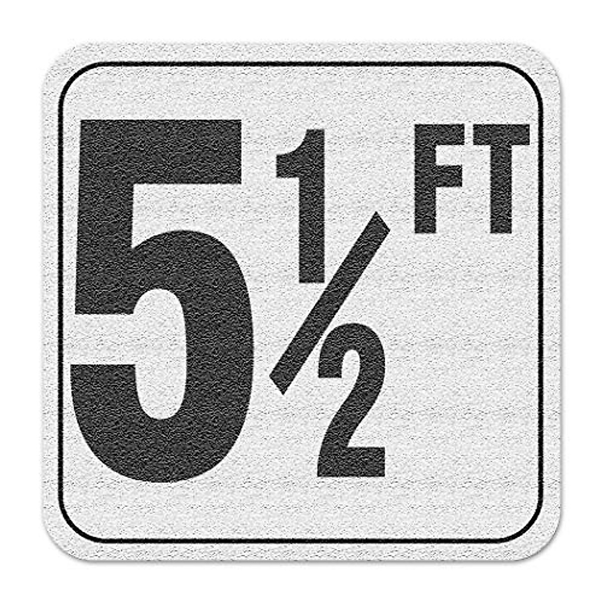 Aquatic Custom Tile, 5 1/2 FT Pool Depth Markers, 6x6 Inches w/ 4" Font Vinyl Pool Stickers, Swimming Pool Number Markers, Pool Safety Signage, Adhesive Depth Markers Stickers for Decks, Made in USA