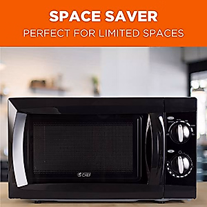 Commercial Chef Countertop Microwave Oven, 0.6 Cu. Ft, Black