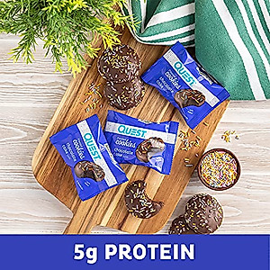 Quest Nutrition Chocolate Cake Frosted Cookies, 8 Count(Pack of 3)