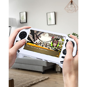 L2 R2 Trigger Hand Grip Shell Controller Protective Case for Sony PS Vita 1000 (White)