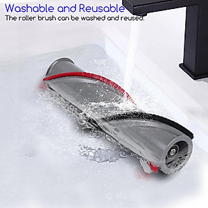 WYWY.Wide Roller Brush Bar Compatible with Dyson V10 V11 V15 Vacuum Motor Head Replacement Parts, for 100W High Torque Cleaner Head 97010005 969331-01