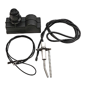 IROMEHONY Fire Pit Igniter Push Button Ignition Kit with 2 Outlets and Ground Wire Fit for Fire Pit Gas Burner System