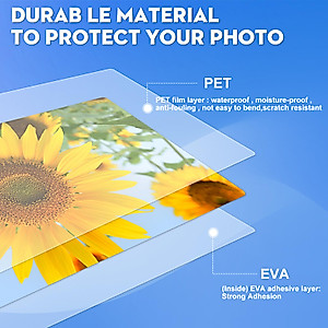 CAREGY Thermal Laminating Pouches, 200 Pack Laminating Sheets, 3 Mil, 9 x 11.5 Inches Lamination Sheet Paper for Laminator, Clear, Letter Size, Office and School Supplies