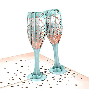 Lovepop Champagne Toast Pop Up Card, Celebration Card, 3D Cards, Anniversary Cards, Popup Greeting Cards, Wedding Cards