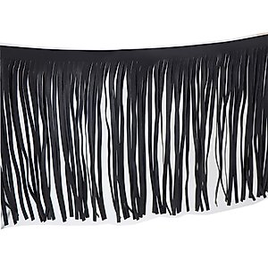 2 Yards Double Side Leather Fringe Trim Brazil Tassel Fringe DIY Clothes Handbad Leather Fringe 23cm 9 inch Wide