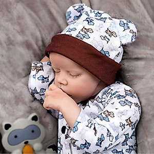 JIZHI Realistic-Newborn Baby Dolls, 17 Inch Lifelike Reborn Baby Dolls Real Life Baby Dolls with Toy Accessories & Gift Box for Kids 3+ or Reborners Collection