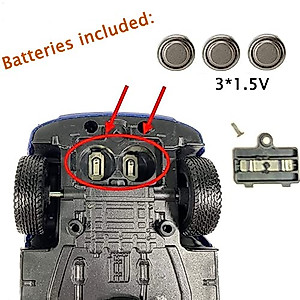 1:32 Scale Model 3 Car Toy Pull Back with Sound and Light, Alloy Diecast Mini Vehicles Toys for Kids Gift or Tesla Car Model Collection Enthusiasts Gift (If Hard to Choose,Buy White!)