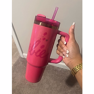 Master Jack 40oz Barb cup Icon 40 oz Tumbler Hot Pink