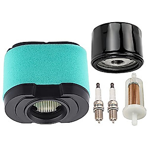 792105 Air Filter + 696854 492932S 492932 795890 Oil Filter for Briggs and Stratton Exntended Life Series 407777 40G777 445667 445877 Engine LA165 D160 D170 Z245 MIU11515 GY21057 Lawn Mower 20 24 26HP