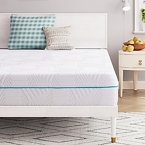Dyonery 10 Inch Twin Memory Foam Mattress,Gel Charcoal Fiberglass Free Mattress Bed in a Box, CertiPUR-US Certified, Made in USA, Kids Mattress for Bunk Bed, 38"×75", Medium