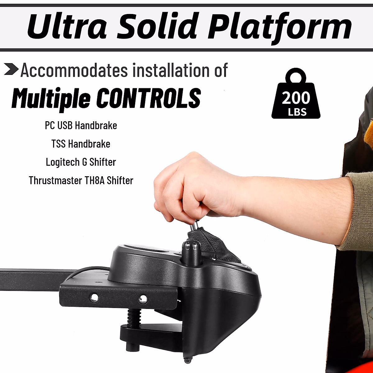 Minneer Racing Wheel Stand Simulator Cockpit Height Adjustable Gaming Steering Frame Compatible for T500,T30,T300RS,FANTEC,T3PA/TGT,logitech G25,G29,G92,G923 Wheel&Pedals Not Included