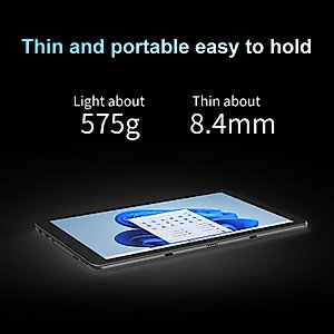 Zwide Pad 2in1 Computer Tablet with Windows 11, Ultra Slim PC with 10.5" Incell Full HD(1920x1200) Displayed by IPS Screen, N4120 Quad-Core CPU and 8GB LPDDR4 with 87% NTSC -512GB SSD