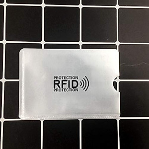Angelastore Bag Anti Rfid Wallet Blocking Reader Lock Bank Card Holder Id Bank Card Case Protection Metal Credit NFC Holder Aluminium (Green)