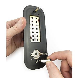 JOUNJIP Mechanical Keyless Combination Lever Handle Door Lock [Flat Spindles] - No Batteries | No Power | No Key Needed (Oil-Rubbed Bronze)