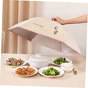 HEMOTON 4pcs Insulation Food Cover Outdoor Food Covers Portable Tent Dining Table Protector Picnic Food Cover Dessert Display Cover Food Warmer Cover Heat Preservation Food Covers for Home