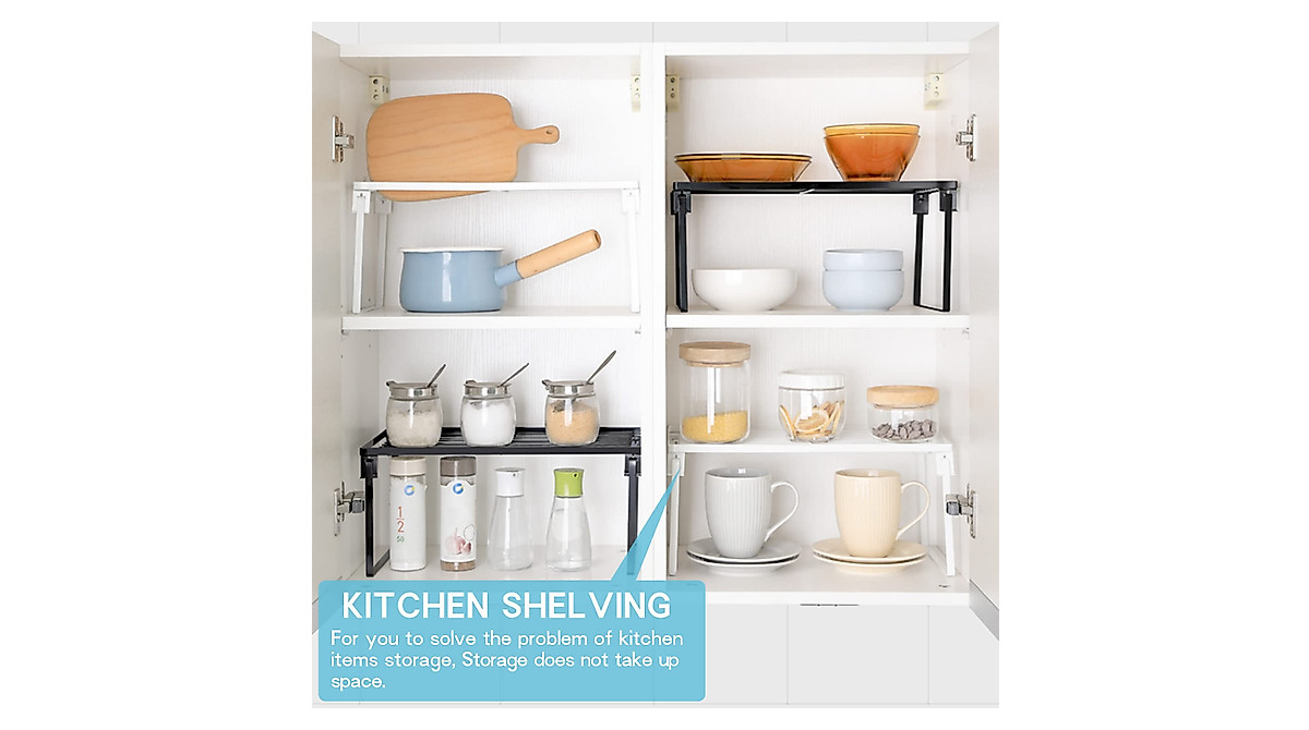 Stackable Metal Storage Shelves for Kitchen & Pantry | JOPBENG