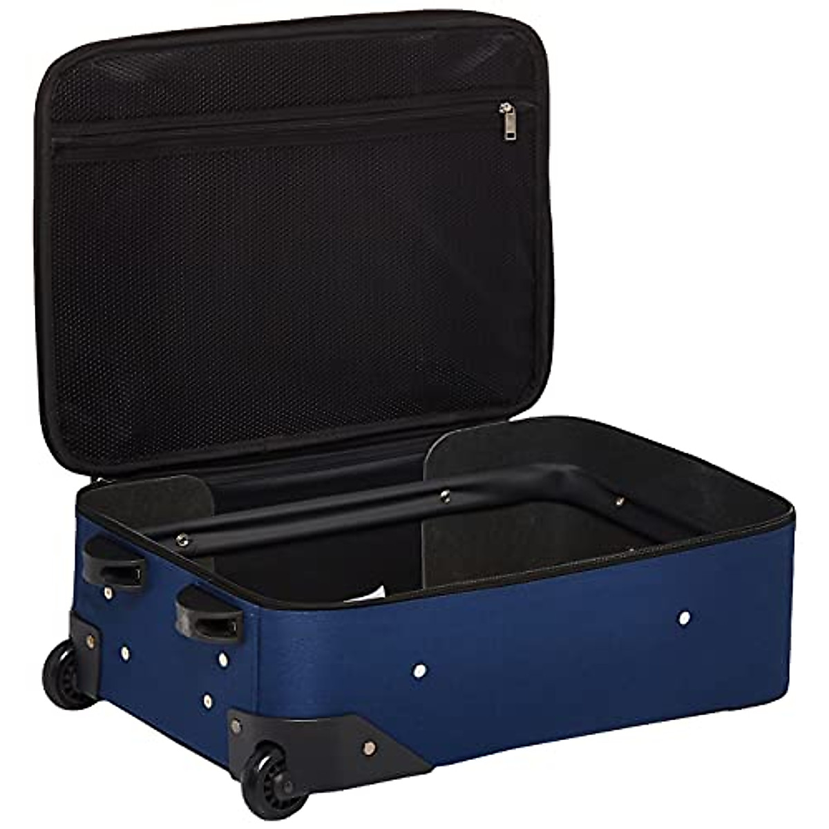 American Tourister Fieldbrook XLT Softside Upright Luggage, Navy, 4-Piece Set (BB/DF/21/25)