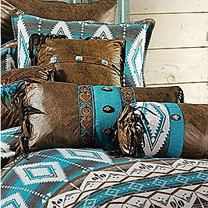 BLACK FOREST DECOR Turquoise Earth Rectangle Pillow