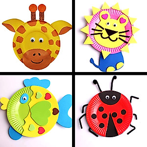 TOAOB 100pcs 25mm Black Wiggle Googly Eyes with Self Adhesive Round Plastic Sticker Eyes for DIY Arts Crafts Scrapbooking Decoration