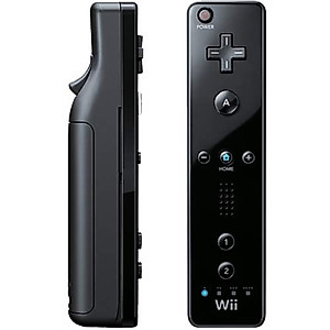 Nintendo Wii Remote Controller - Black (Renewed)