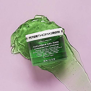 Peter Thomas Roth | Cucumber Gel Mask | Extreme De-Tox Hydrator, Cooling and Hydrating Facial Mask, Helps Soothe the Look of Dry and Irritated Skin, 5 fl oz (Pack of 1)
