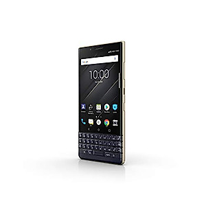 BlackBerry KEY2 LE (Lite) Dual-SIM (64GB, BBE100-4, QWERTZ Keypad) (GSM Only, No CDMA) Factory Unlocked 4G Smartphone - International Version (Champagne/Gold)