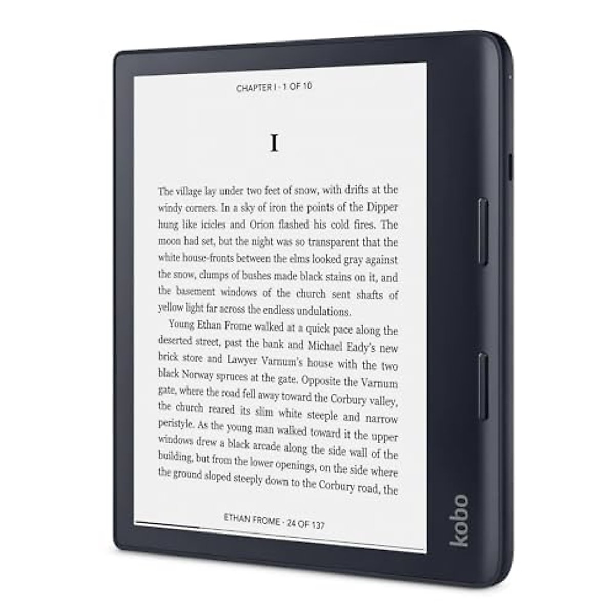 Kobo Sage | eReader | 8” HD Glare Free Touchscreen | Waterproof | Adjustable Brightness and Color Temperature | Blue Light Reduction | Bluetooth | WiFi | 32GB of Storage | Carta E Ink Technology