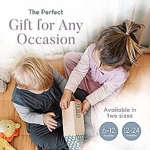 MK & Co. Organics - Unisex Baby Sleep Sack 6-12 Months - Soft & Stretchy Gender Neutral Baby Clothes - Baby Sleeper Wearable Blanket, Viscose Made Baby Clothes Sleep Sacks with Double Zip - Slate Blue