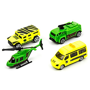 Toysery Dinosaur Toy Storage Carrier for Kids, Portable Jurassic World Toy Organizer with Built-in Carrying Handle and Wheels, Includes Mini Dinosaurs and Car Toys Inside for Toddler Boys and Girls