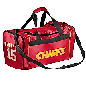 FOCO Kansas City Chiefs Official NFL Duffel Gym Bag - Patrick Mahomes #15
