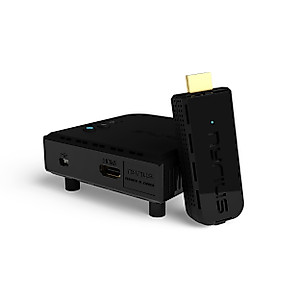 Nyrius Aries Prime Digital Wireless HDMI Transmitter & Receiver System for HD 1080p 3D Video Streaming, Laptops, PC, Cablebox, Satellite, Blu-ray, DVD, PS3 (NPCS549) & Bonus Mini Display Port