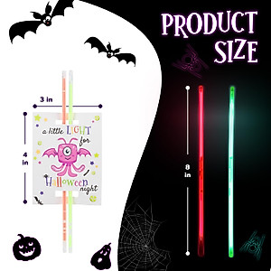 Funeta Halloween Party Favors - 30 Pack Glow Sticks Bulk Party Pack for Halloween - Neon Party Supplies, Glow in the Dark Party Favors, Halloween Party Favors for Kids and Adults, Party Decorations