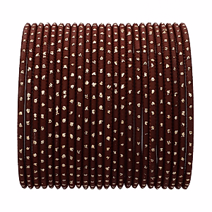 Efulgenz Indian Bangles Set Bollywood Plain Metal Bangle Bracelets Wedding Bangles Costume Jewelry for Women