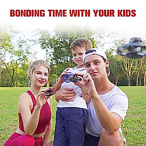 GOOLY Flying Spinner Mini Drone, Hand Operated Drones for Kids Adults, Flying Ball Toy with 360° Rotating LED Lights Indoor Outdoor, Stress Relief UFO Drone Toys for Boys Girls Gift