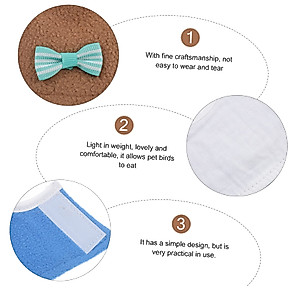 Beavorty 4 Pcs Collar Parrot Accessories -Pecking Neck Bird Neck Protector Parrot Neck Cone Puppy Healing Cone Puppy Cone Bird Neckbands Elizabeth Bird Parakeet Pet for Birds Felt Cloth