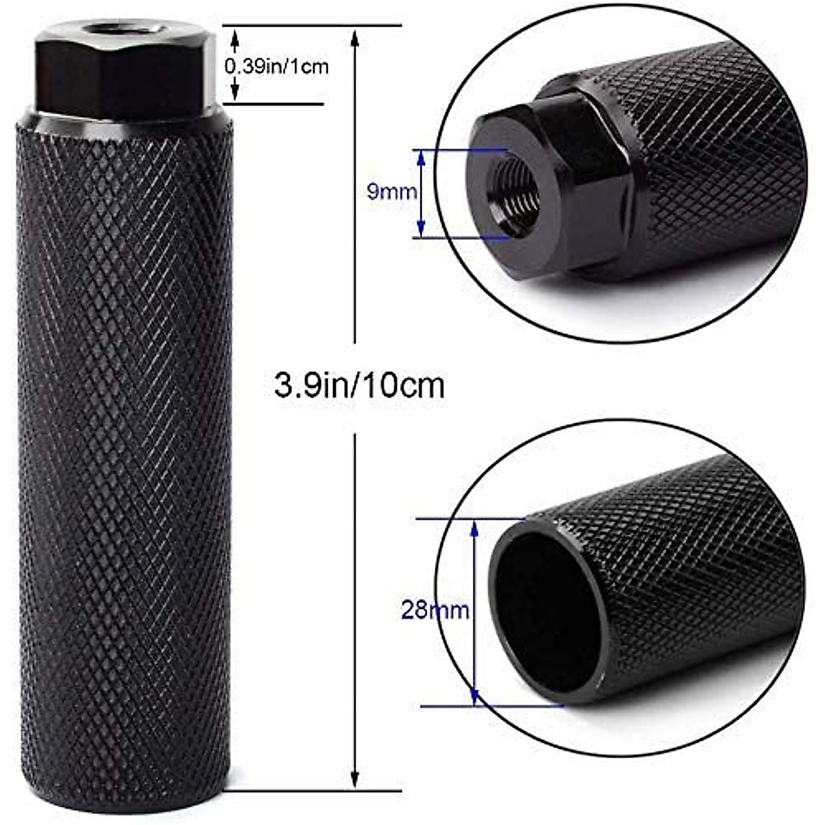 wansha Bike Pegs - High Strength Alloy Foot Pegs for BMX and Bicycle