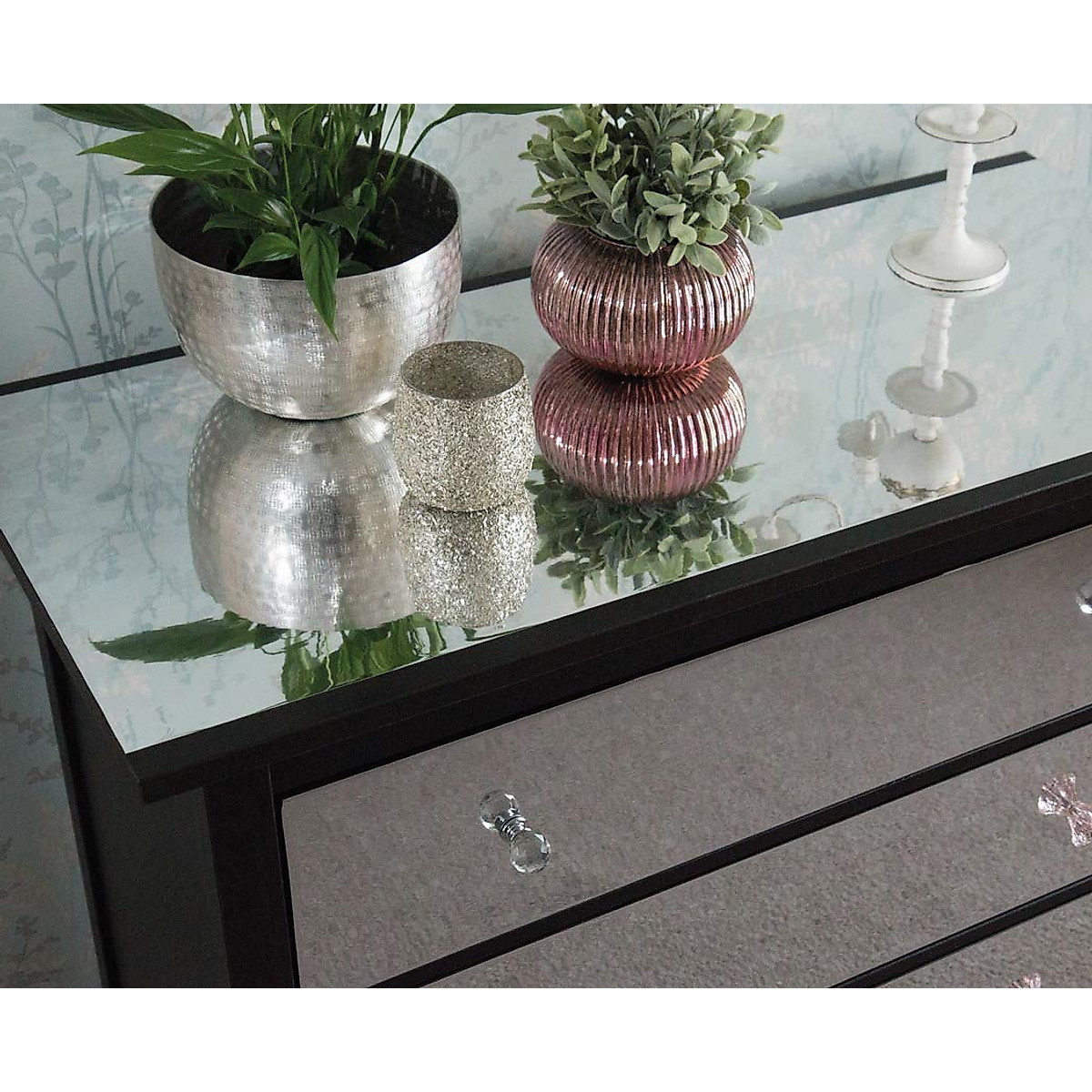 d-c-fix Peel and Stick Contact Paper Mirror Effect Self-Adhesive Film Waterproof & Removable Wallpaper Decorative Vinyl for Kitchen, Countertops, Cabinets 17.7" x 59"