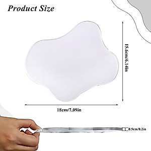 Acrylic Irregular Coaster, Creative Decorative Plate Coaster Mug Pad Coffee Cup Coaster Dining Table Ornaments Shooting Props (Transparent)