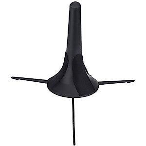 Jiayouy Black Portable Trumpet Stand Holder Metal Tripod Holder Stand Foldable - 6.7" x4.5"
