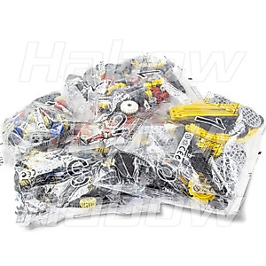 Habow 1085pcs Technic-Parts Gears-Axle-Pin-Connector Compatible with Lego-Technic Shock bsorber Wheels Chain Link Frame Joints Cam Worm Cogs Steering Differential Kit. MOC Pieces for Building-Blocks.
