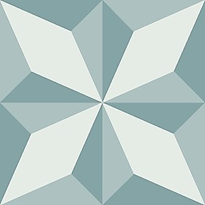 FloorPops Topaz Peel & Stick Floor Tiles, Blue