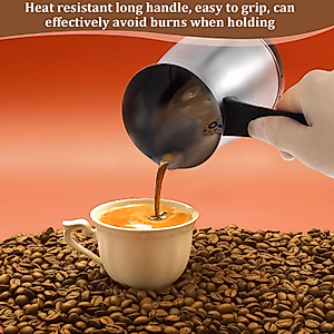 LYIYEYAN Turkish Coffee Maker, 600ml Stainless Steel 110V Turkish Coffee Machine, 5 to 6 Cups Capacity Turkish Coffee Pot, Electric Coffee Maker, Warmer Kettle with Ergonomic Handle for Home Travel