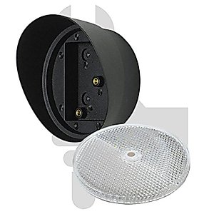 SECO-LARM Round Reflector, Garage Door Opener Reflector & Hood, Factor 3000X Replacement Photocell Safety Beam Reflector