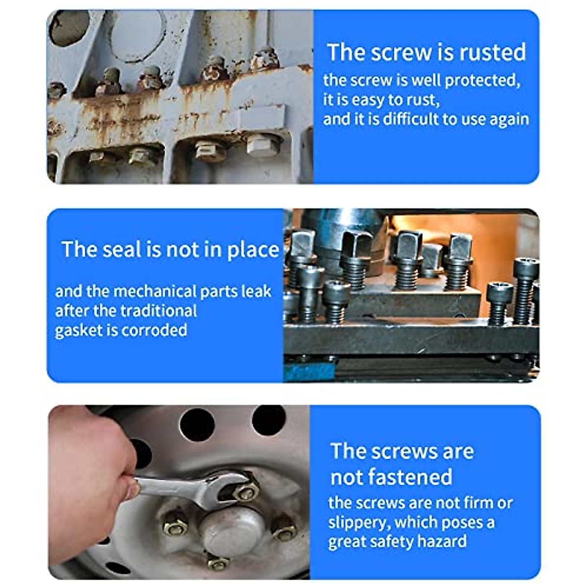 Red Lock Tight - 277 Lock Tight Threadlocker,High Viscosity Metal Thread Anti-Loose Seal Lock Agent, Anaerobic Curing Metal Glue, 10ml Yuans