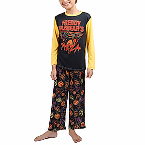 Five Nights at Freddy's Video Game Youth Boys Pajama Sleepwear Set - 6 Multicolored